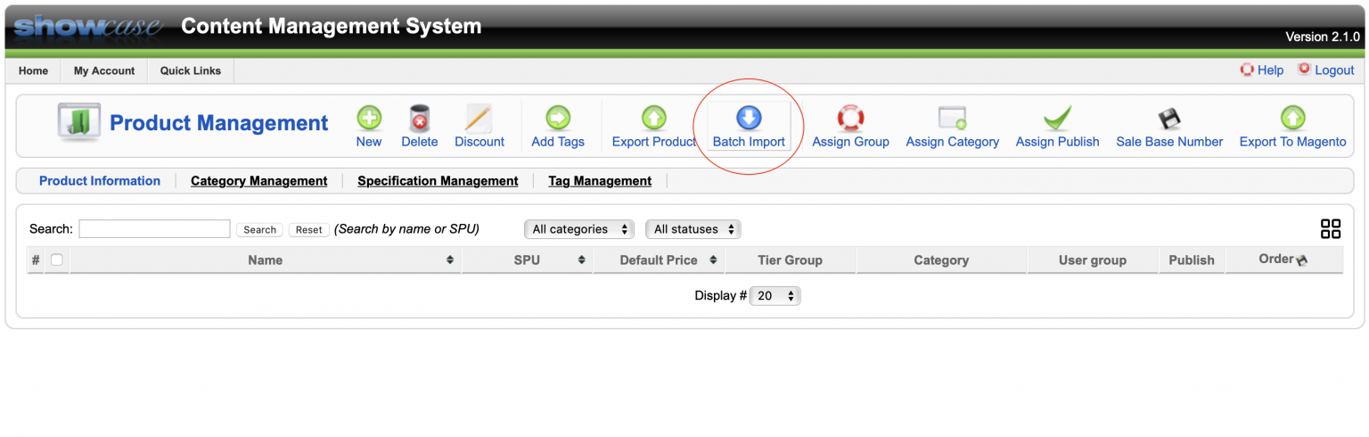 New Feature: Batch Import - Showcase New Feature: Batch Import - Showcase